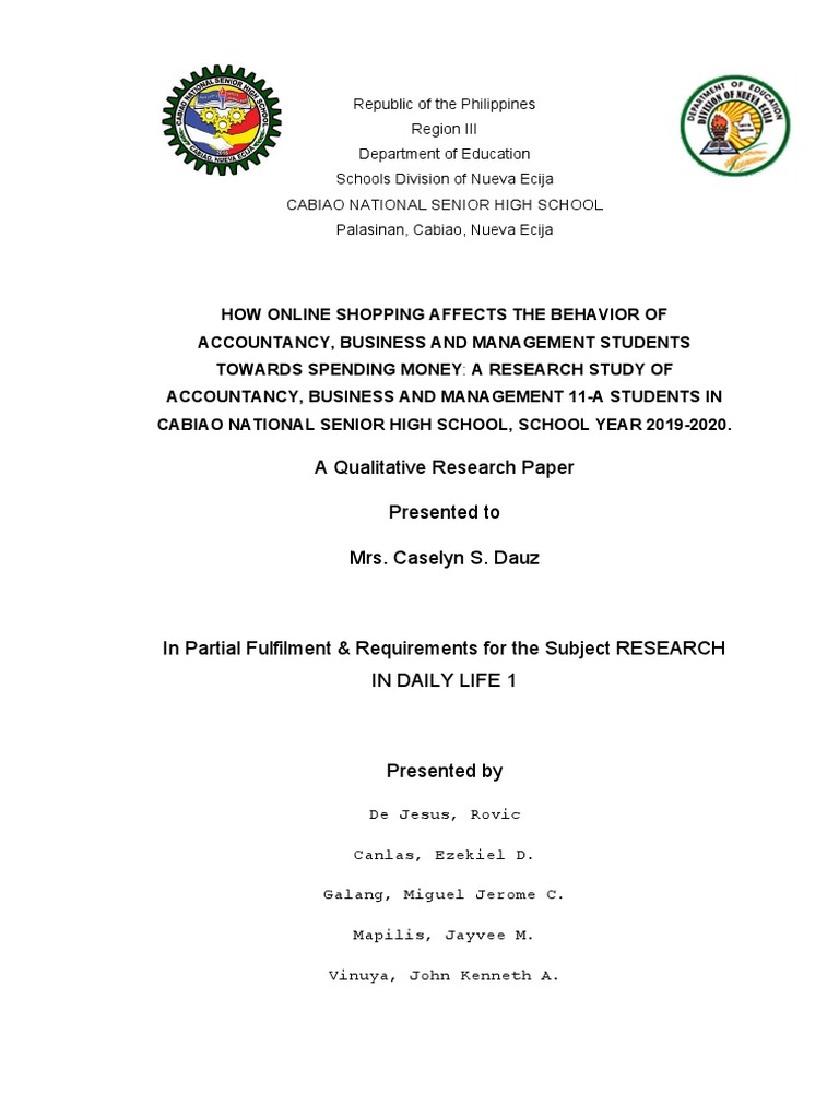 Research PR1 | PDF | Online Shopping | Behavior