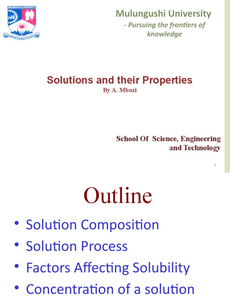 Understanding Solutions and Their Properties | PDF | Solution | Solvation