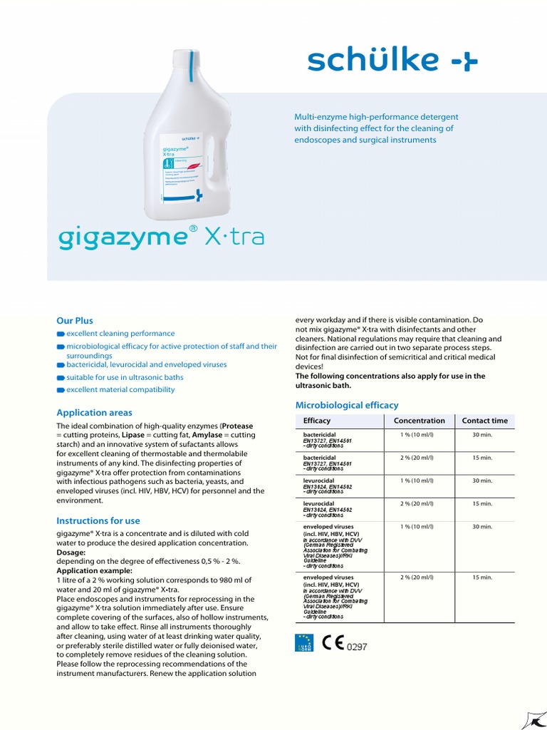 Gigazyme X Tra: Our Plus | PDF | Disinfectant | Virus