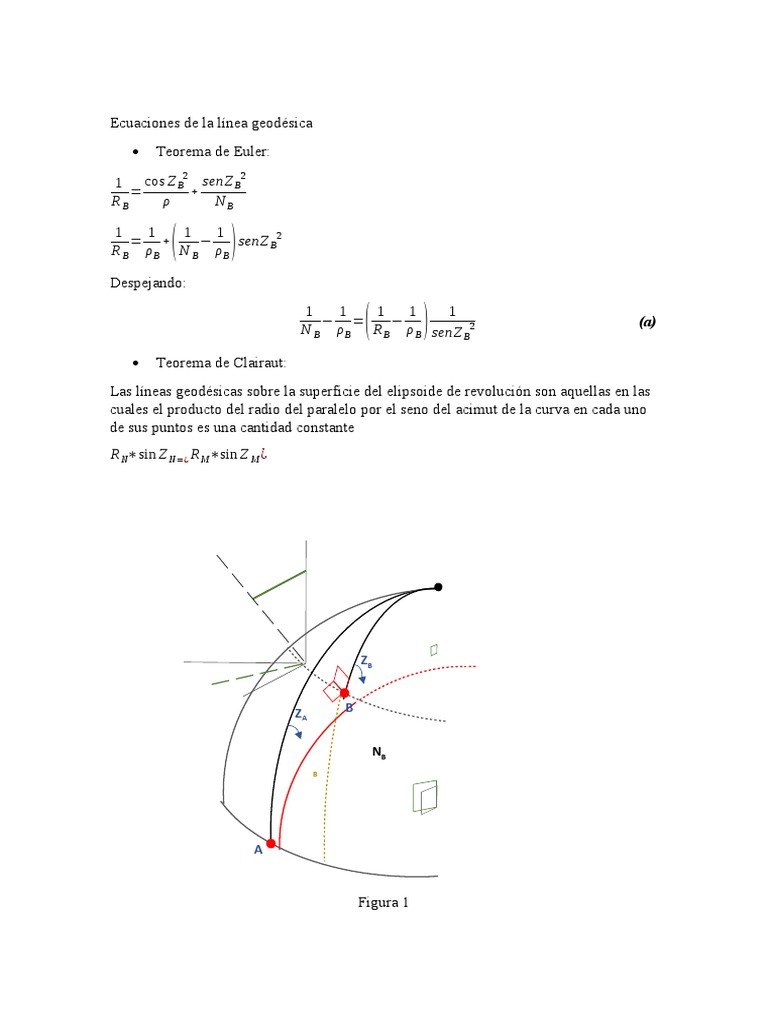 Ecuaciones de La Linea Geodésica - Grabiel | PDF | Topología ...