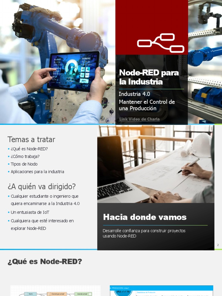 Charla Node-RED para Industria PDF | Descargar gratis PDF | Script Java | Internet de las Cosas