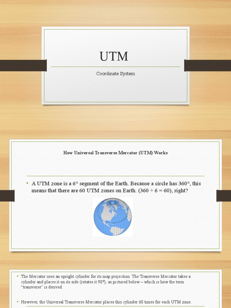 UTM Coordinate System | PDF | Geographic Data And Information ...