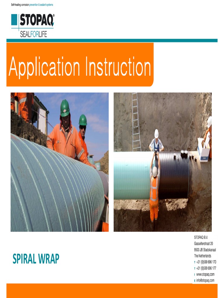 Spiral Wrap Applicatie Instructie Stopq | PDF | Metalworking ...