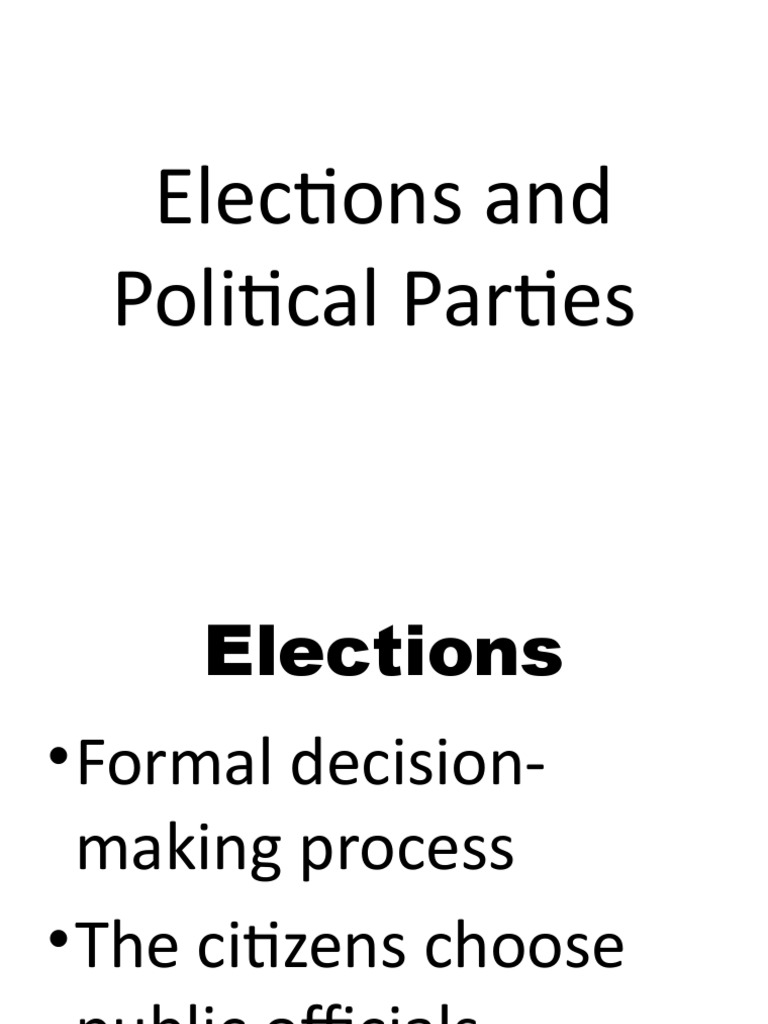 Elections and Political Parties | PDF | Two Round System | Elections