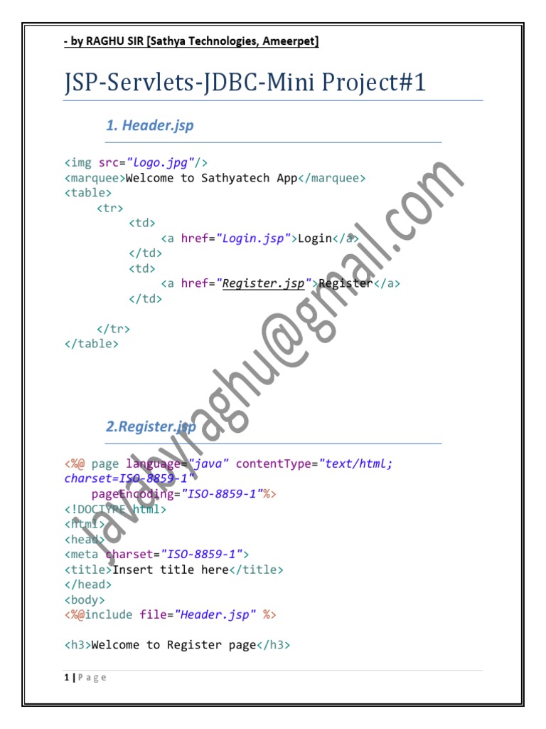 MiniProject 1 AdvJava | PDF | Java Servlet | Java Specification Requests