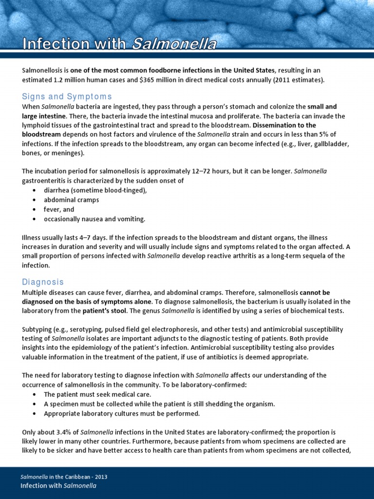 Infection Salmonella Ptversion PDF | PDF | Self-Improvement | Wellness