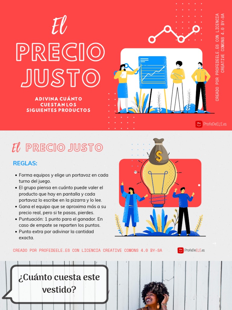 El Precio justo-ProfeDeELE-1.1 PDF | PDF | Business