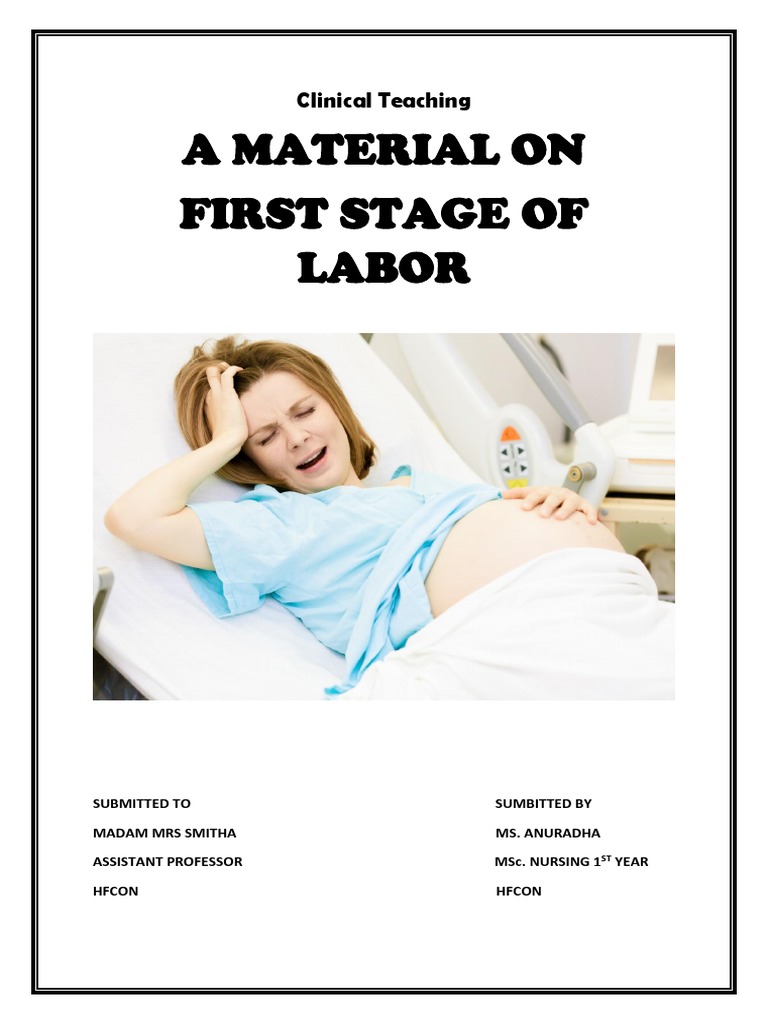 First Stage of Labour | PDF | Uterus | Childbirth