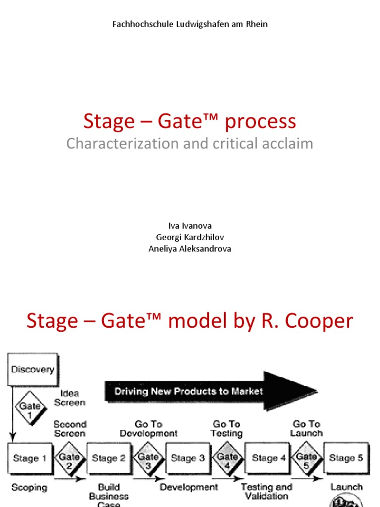 Stage - Gate™ Process: Characterization and Critical Acclaim | PDF ...