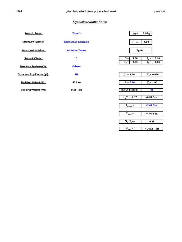 Lateral Loads - ECP-201 - 2008 | PDF | Applied And Interdisciplinary ...