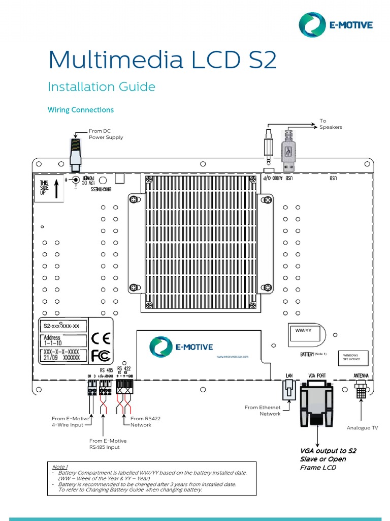 S2 Installation Guide V01 (GB) | PDF | Power Supply | Electronic ...