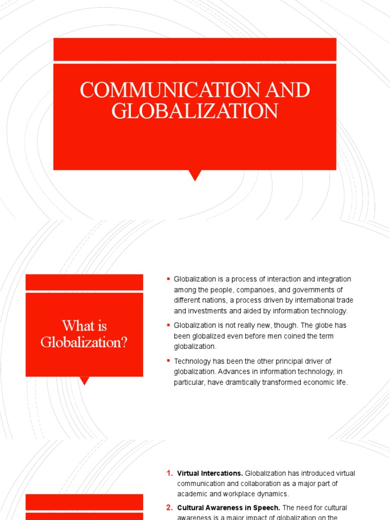 Globalization's Impact on Communication | PDF | Globalization ...