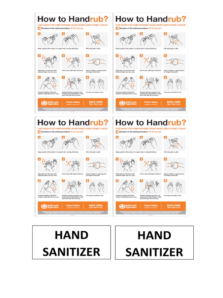 Sticker For Hand Sanitizer | PDF