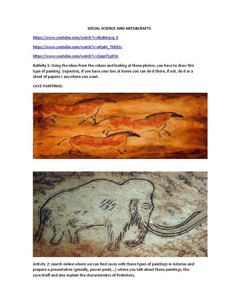 Cave Paintings and Prehistoric Art Activities | PDF