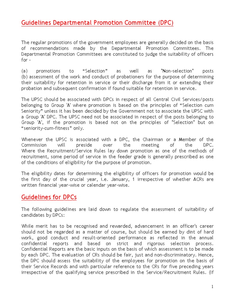 Guidelines for Departmental Promotion Committees on Assessing ...