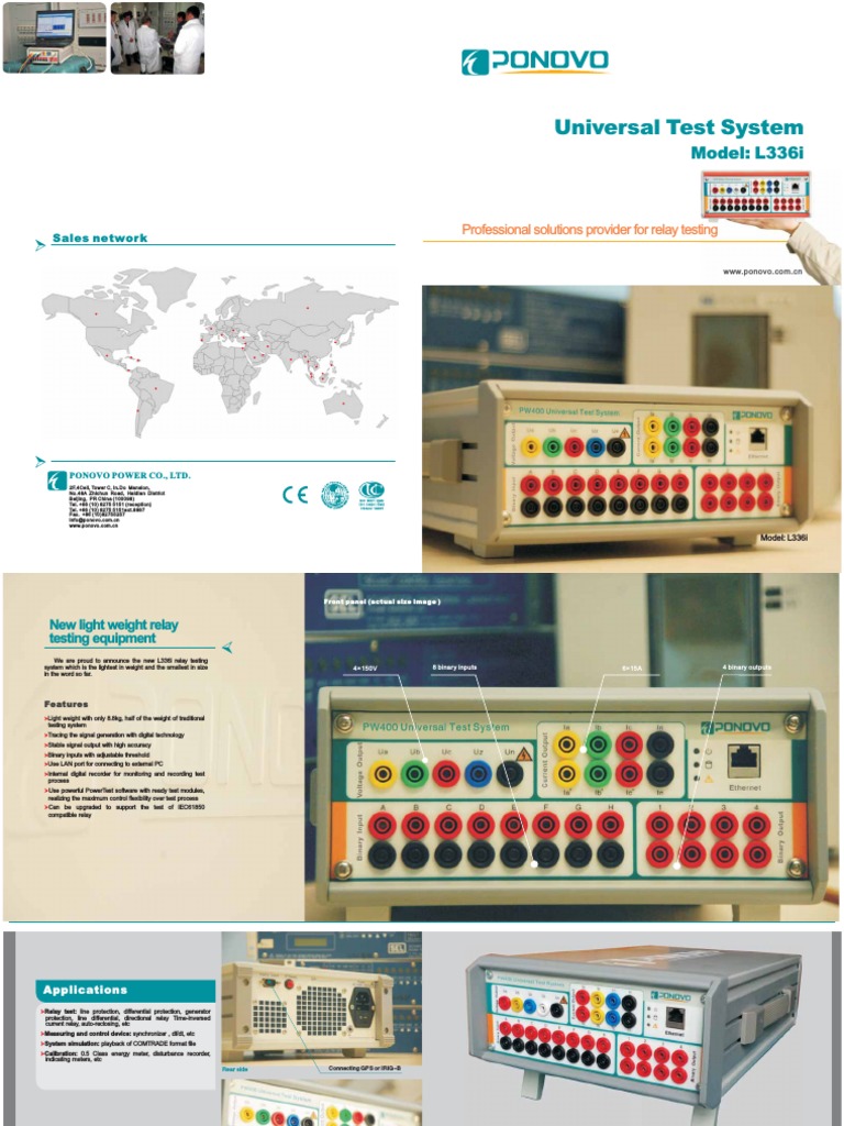 Universal Test System: Model: L336i | PDF | Relay | Distortion