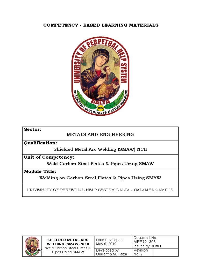 CBLM Smaw - NC Ii | PDF | Welding | Construction