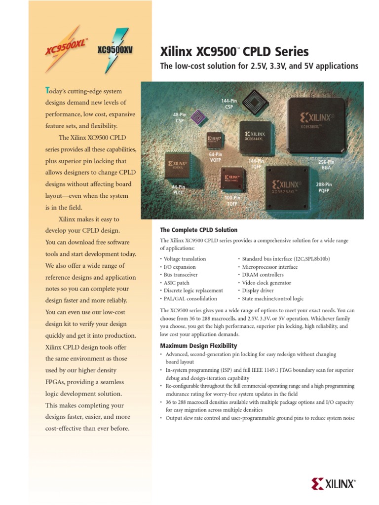 Xilinx XC9500 CPLD Series: The Low-Cost Solution For 2.5V, 3.3V, and 5V ...