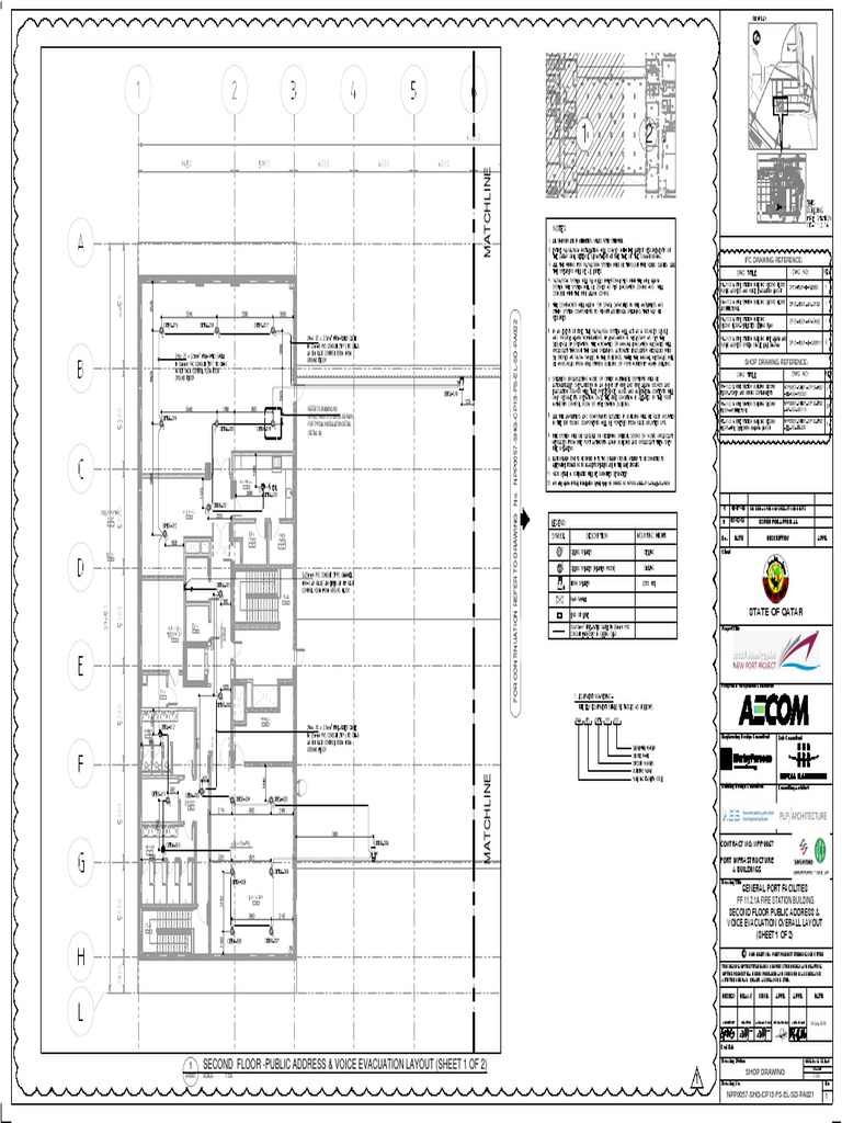 Second Floor - Public Address & Voice Evacuation Layout (Sheet 1 of 2 ...