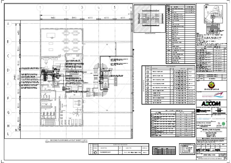 1 Second Floor Bms Layout Sheet 1 of 2: Building Keyplan | PDF | Art ...