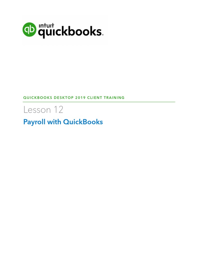FY19 - QBDT Client - Lesson-12 - Payroll With QuickBooks - BDB - v2 ...