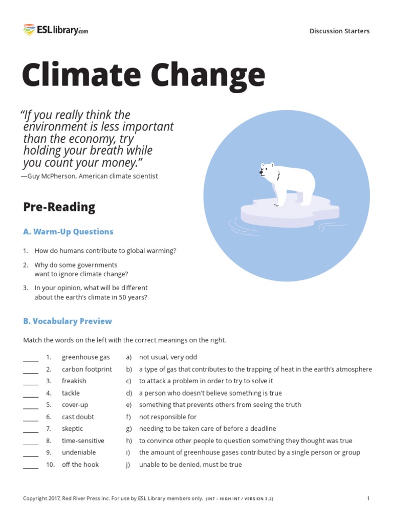 72 Climate-Change USTeacher | PDF | Global Warming | Natural Environment