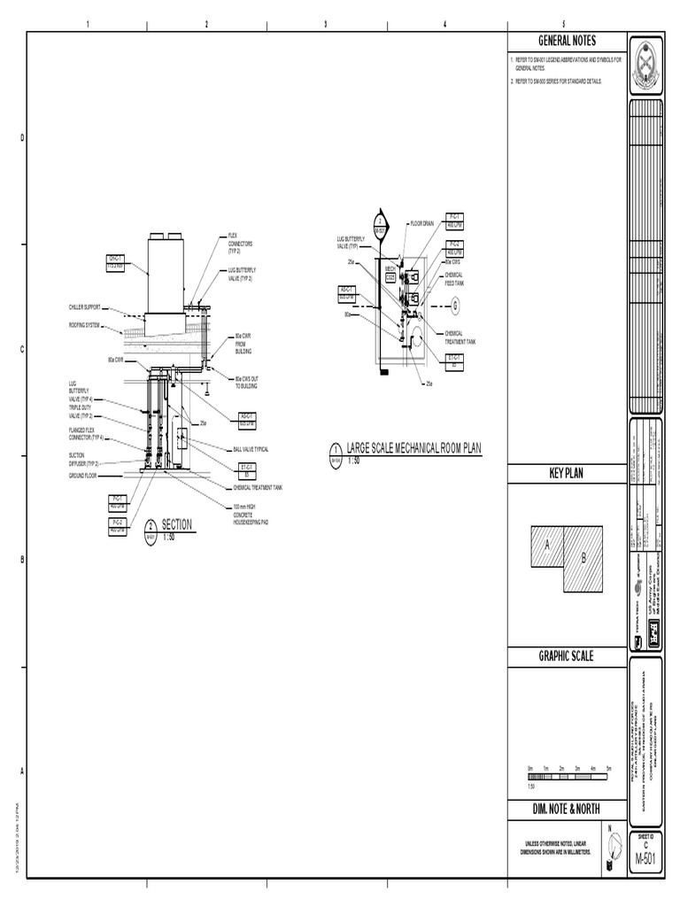 Large Scale Mechanical Room Plan: General Notes | PDF