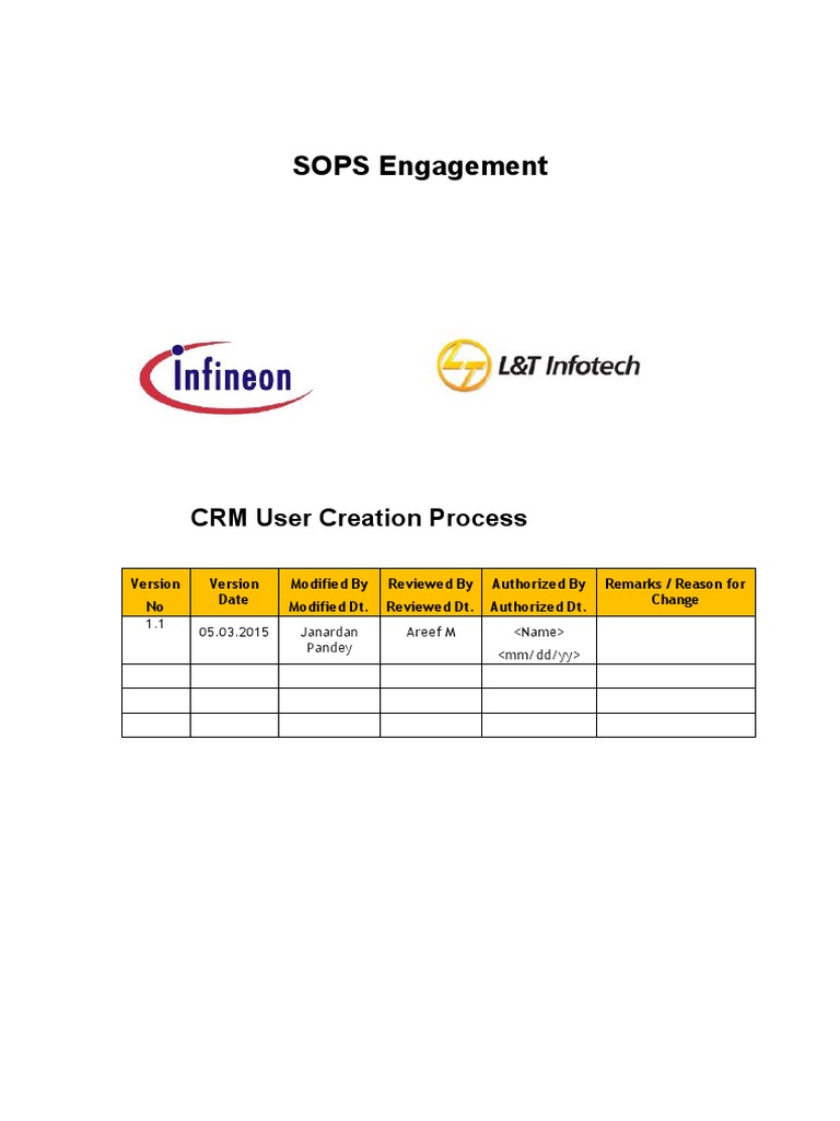 CRM User Creation Process | PDF | Screenshot | Cyberspace