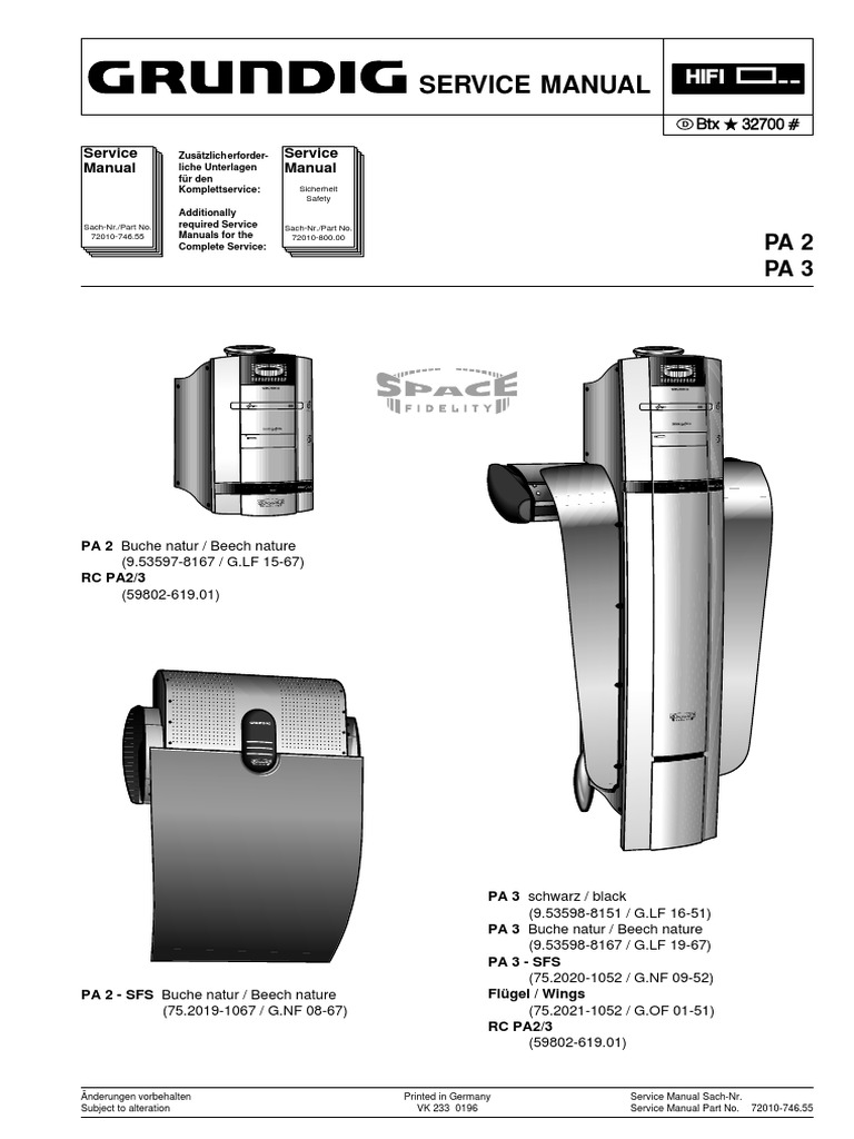 Grundig Pa2 Pa3 SM | PDF