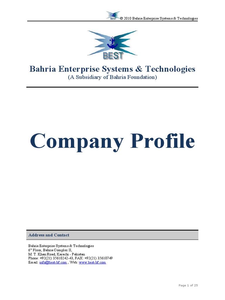 Company Profile BEST 07222010 | PDF | Use Case | Software Development