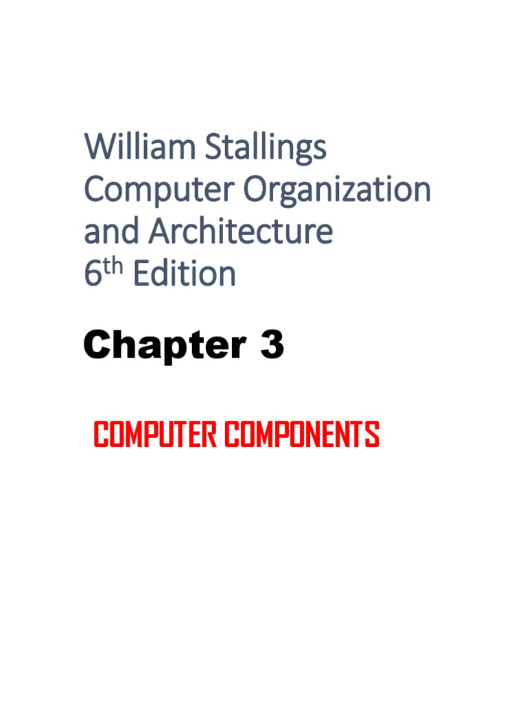 William Stallings Computer Organization and Architecture 6 Edition ...