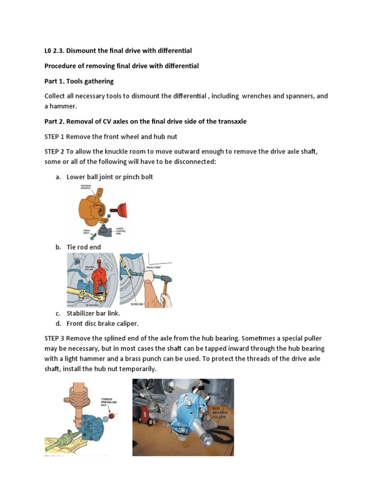 Final Drive With Differential | PDF