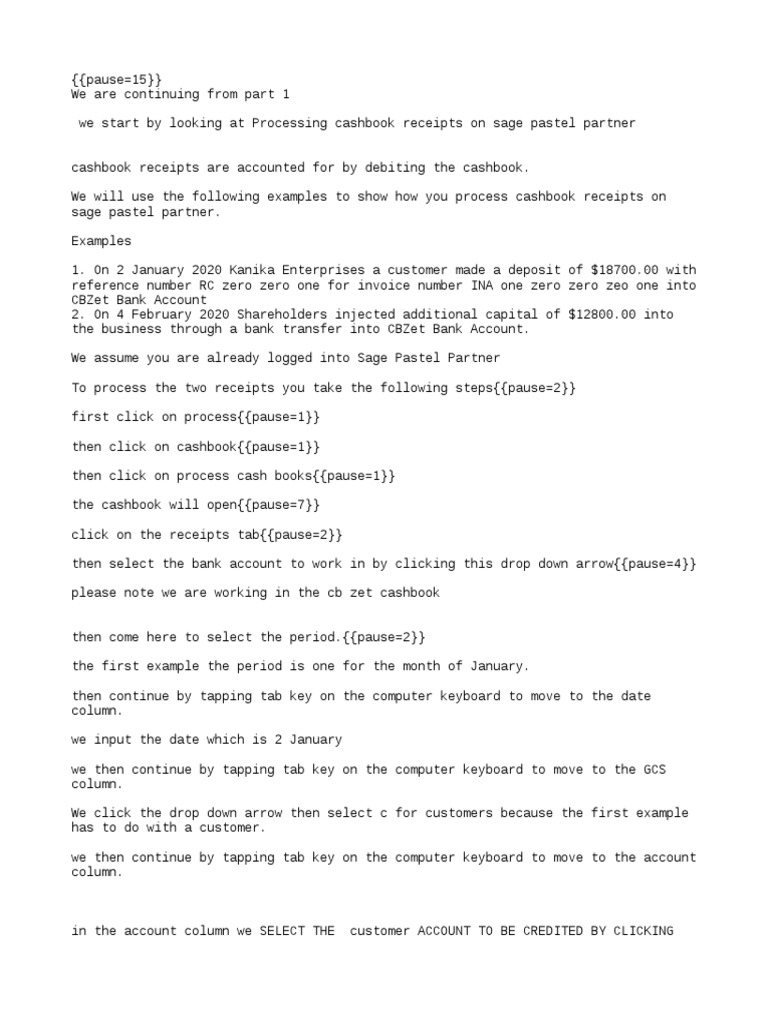 Cashbook Processing Part 2 | PDF | Financial Transaction | Computer ...