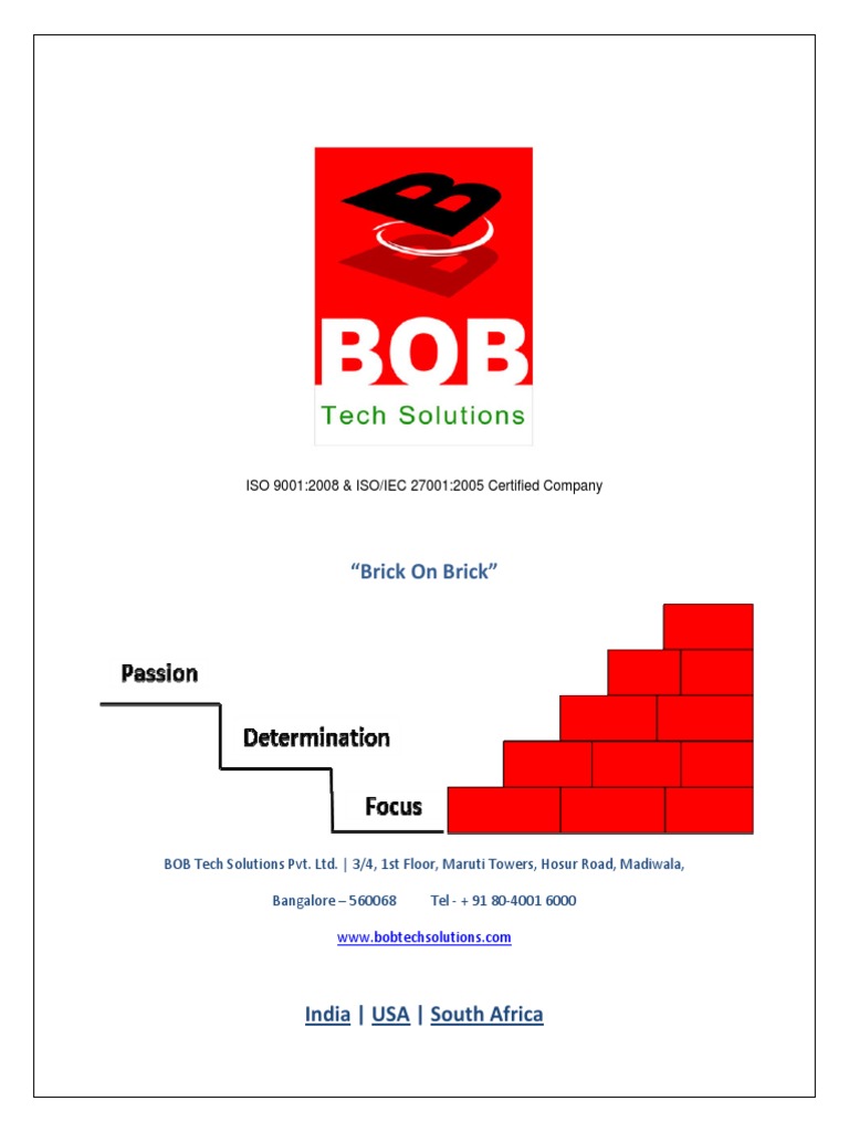 BOB Tech Overview | PDF | Outsourcing | Databases