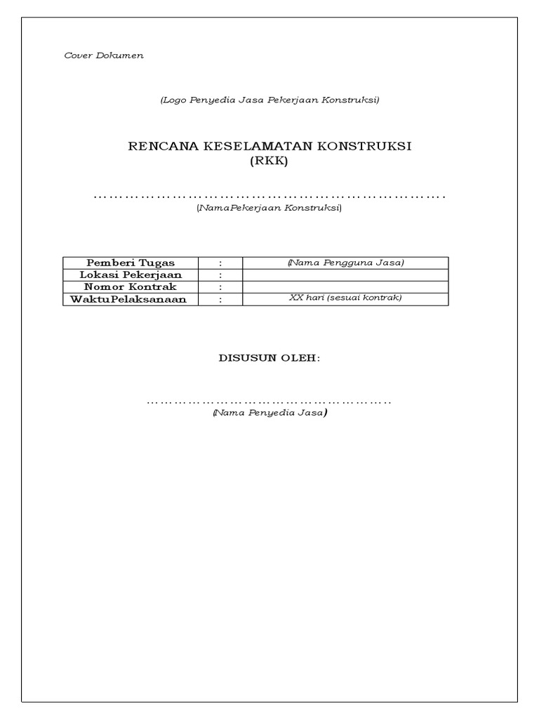 Sub Lampiran E Format RKK | PDF