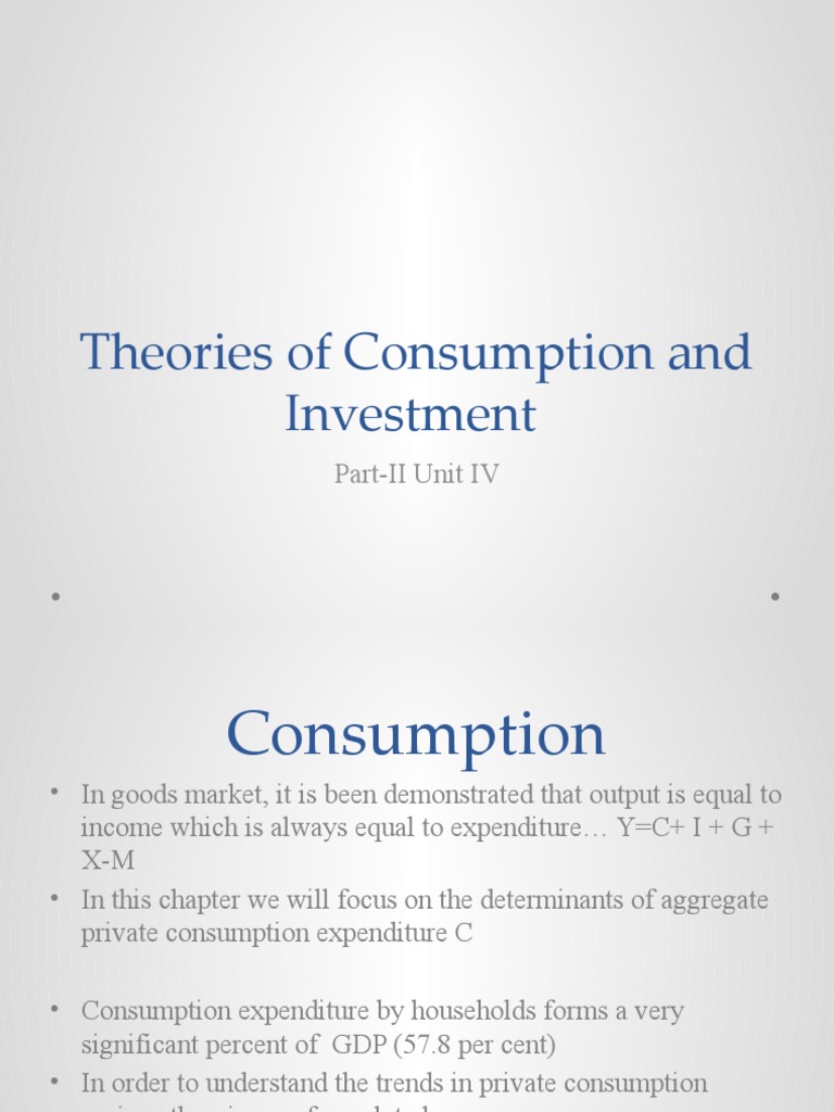 Theories of Consumption and Investment | PDF | Net Present Value ...