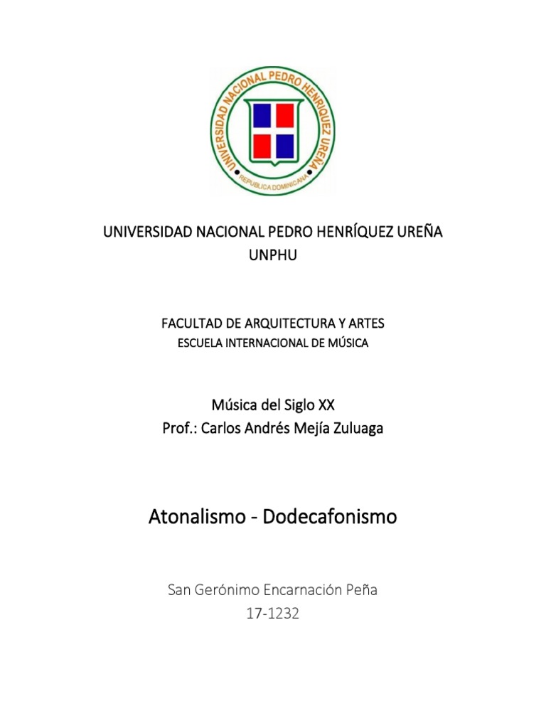 Atonalismo - Dodecafonismo | PDF | Musicología | Música clásica