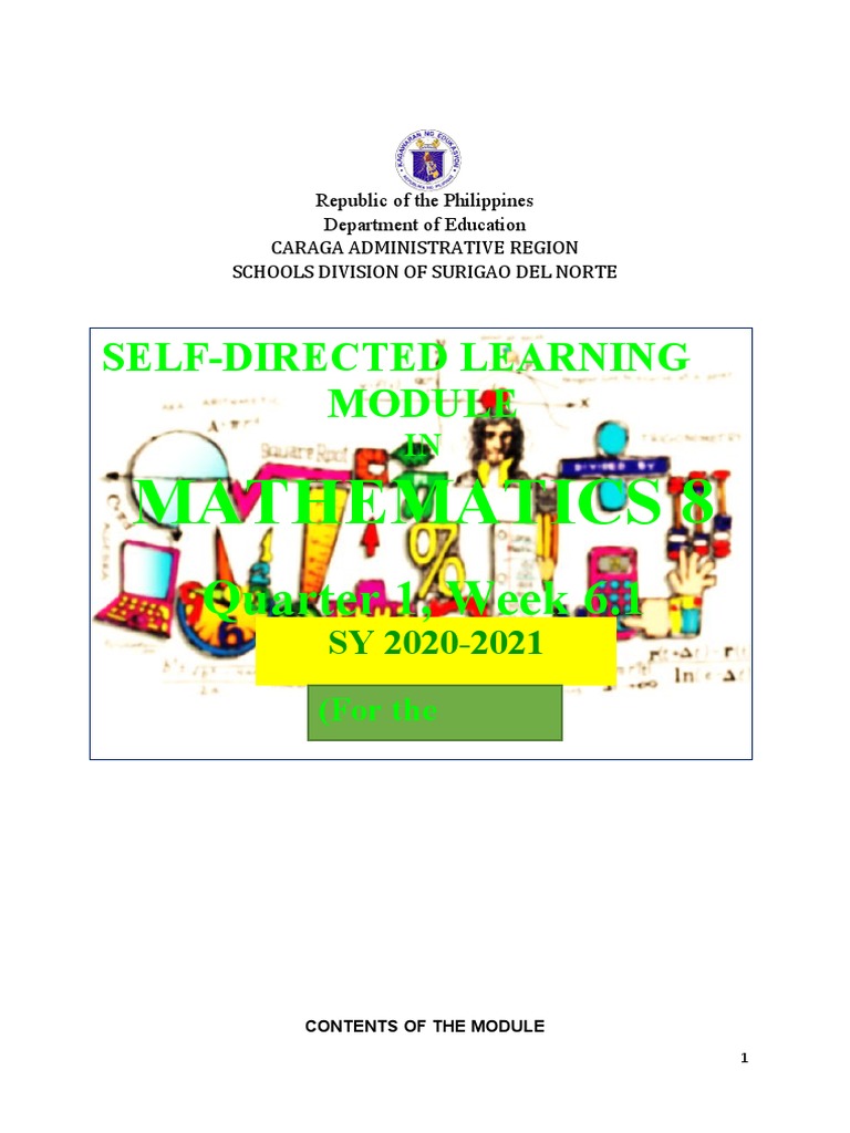 Mathematics 8: Quarter 1, Week 6.1 | PDF | Equations | Algebra