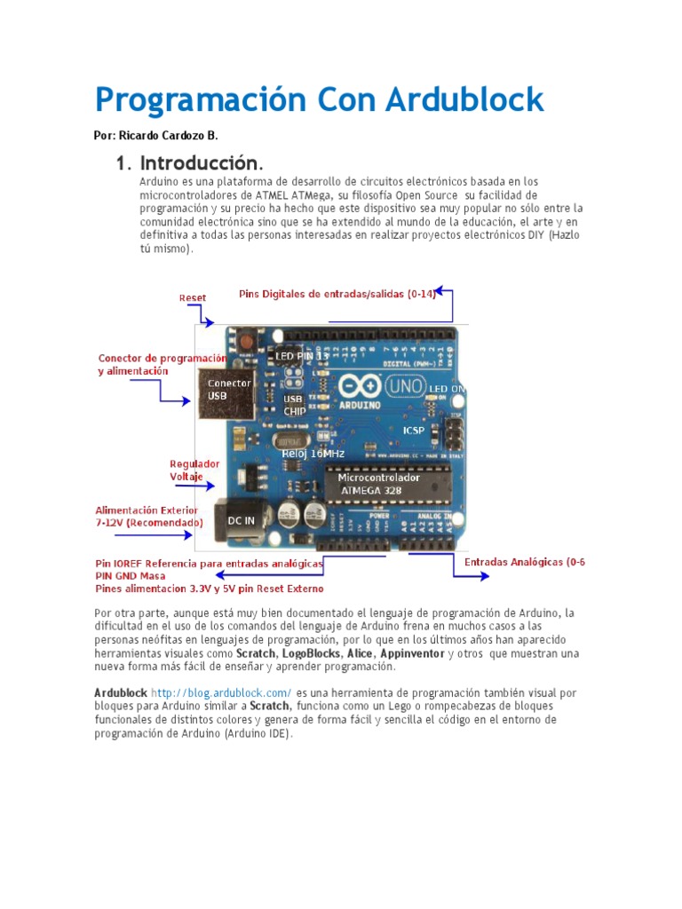 Programaci+ N Con Ardublock | PDF | Arduino | Entorno de desarrollo ...