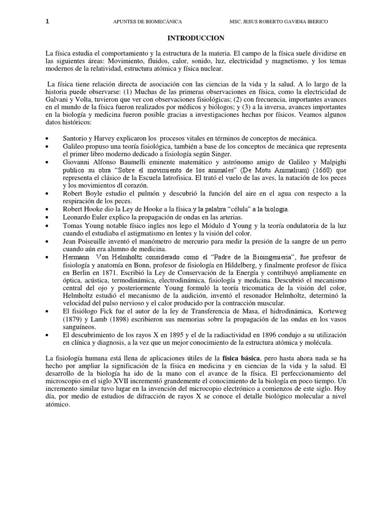 Apuntes de biomecánica.pdf | PDF | Palanca | Las leyes del movimiento ...