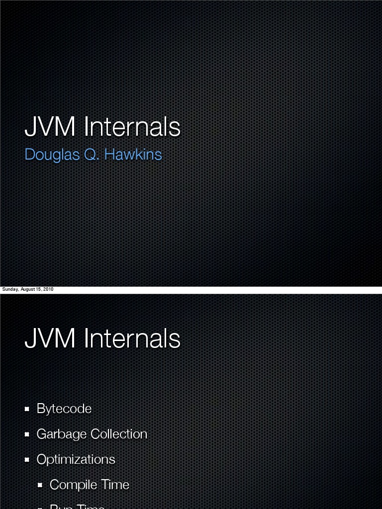 JVM Internals | PDF | Java Virtual Machine | Java (Programming Language)