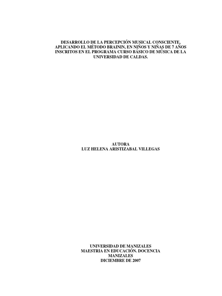 Percepcion Musical | PDF | Ritmo | Percepción