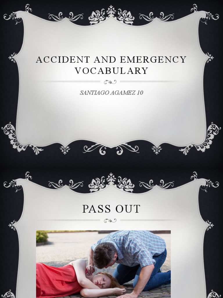 Accident and Emergency Vocabulary | PDF