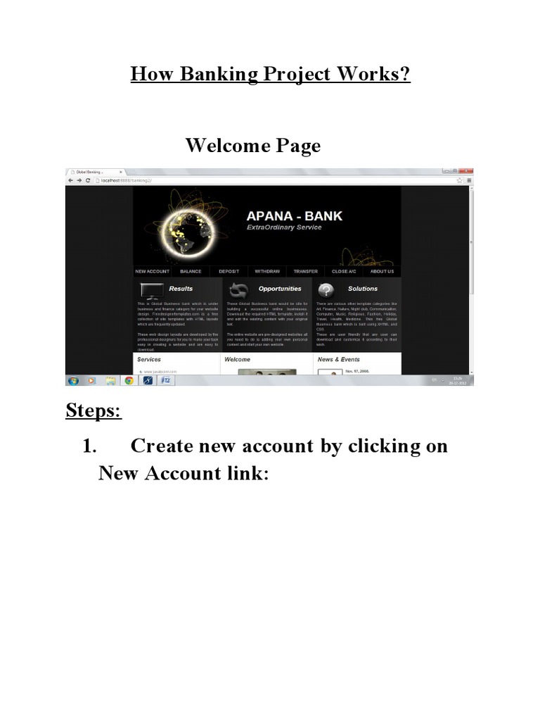 How Banking Project Works? | PDF
