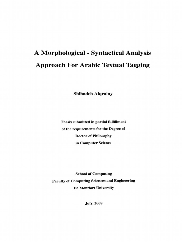 Arabic Essay PDF | PDF | Ambiguity | Part Of Speech