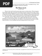Water Cycle Journey of a Droplet | PDF | Water | Water Cycle