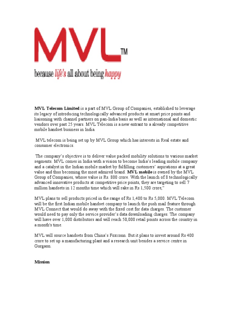 MVL Telecom Limited | PDF | Subscriber Identity Module | Mobile Phones