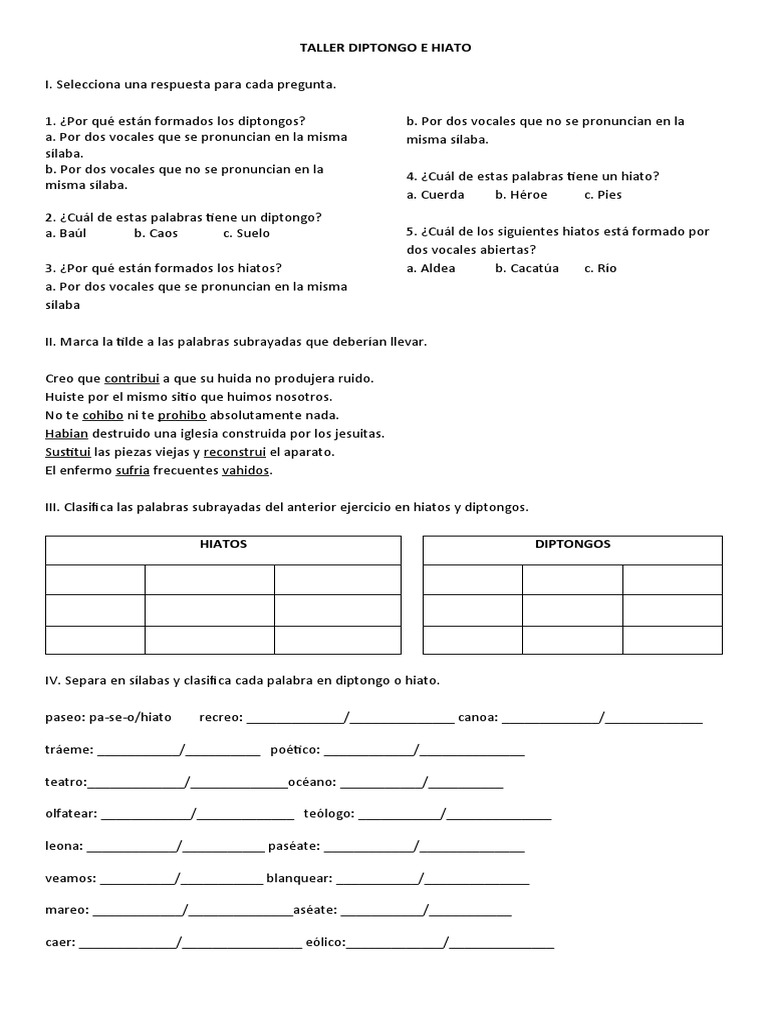 Diptongo e Hiato | PDF | Lingüística | Fonética