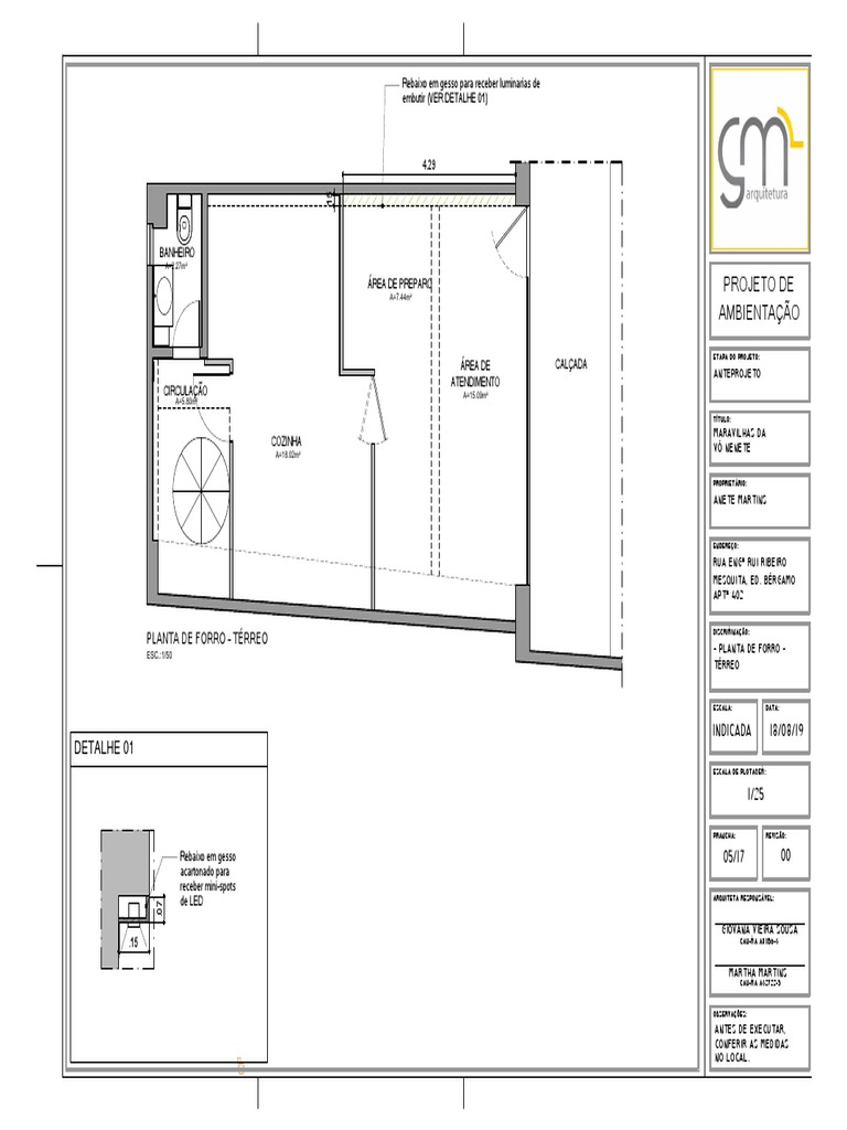 Prancha 05.17 - Planta de Forro - Terreo PDF | PDF