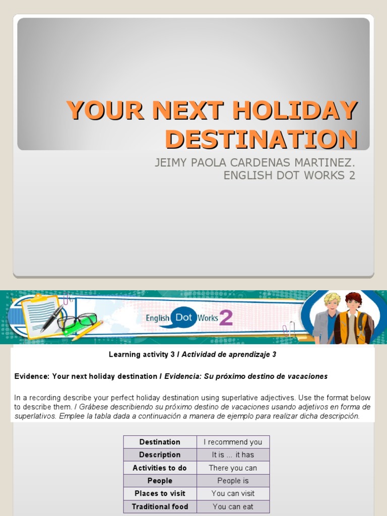 Your Next Holiday Destination | PDF | Foods